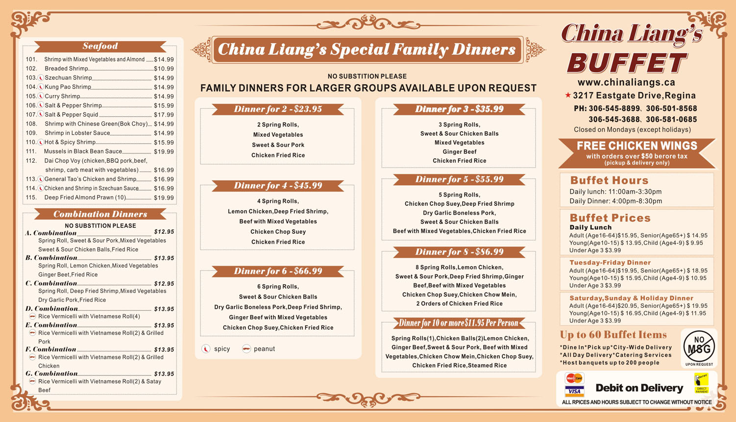 China Liangs Buffet | Asian Buffet | Chinese Food | Thai Food | Regina, SK